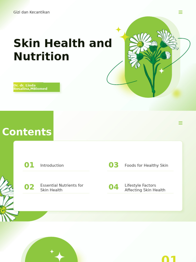 Essential Nutrition for Healthy Skin | PDF | Antioxidant | Skin