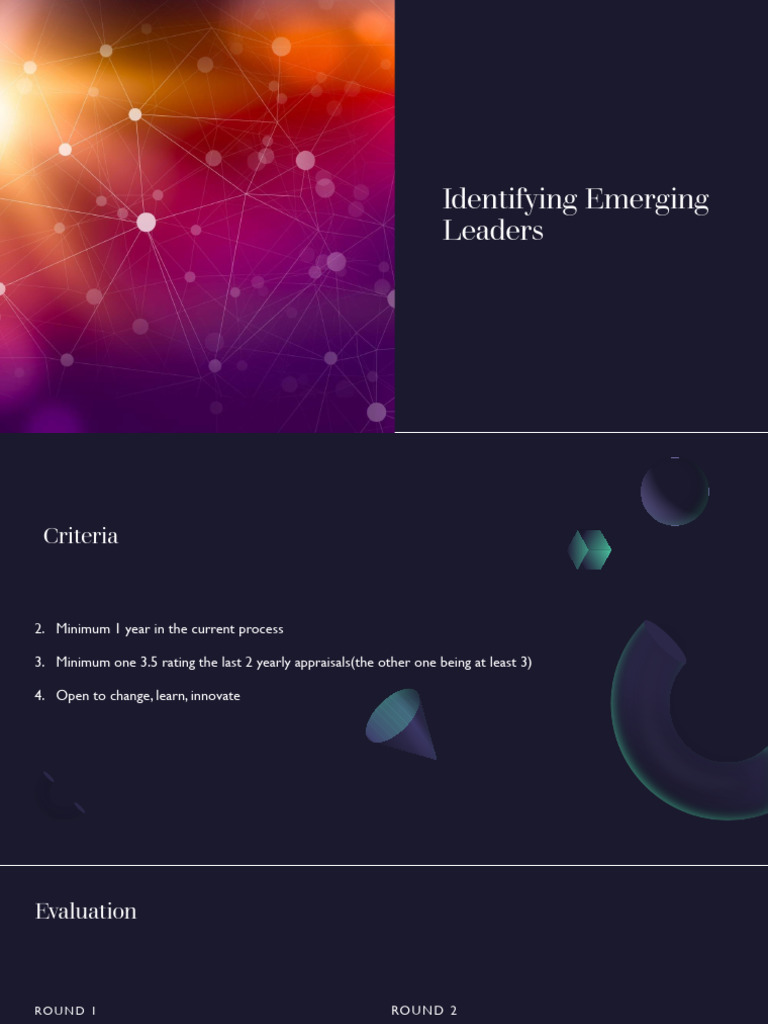 Identifying Emerging Leaders | PDF