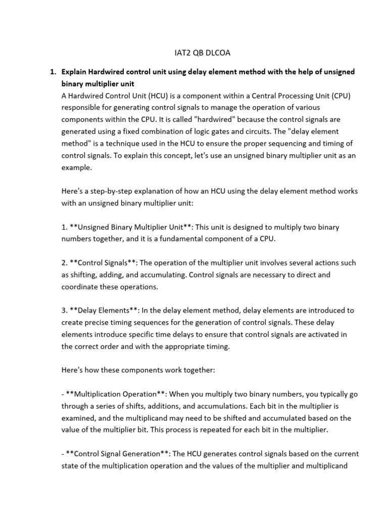 Iat2 QB Dlcoa | PDF | Cpu Cache | Computer Data Storage
