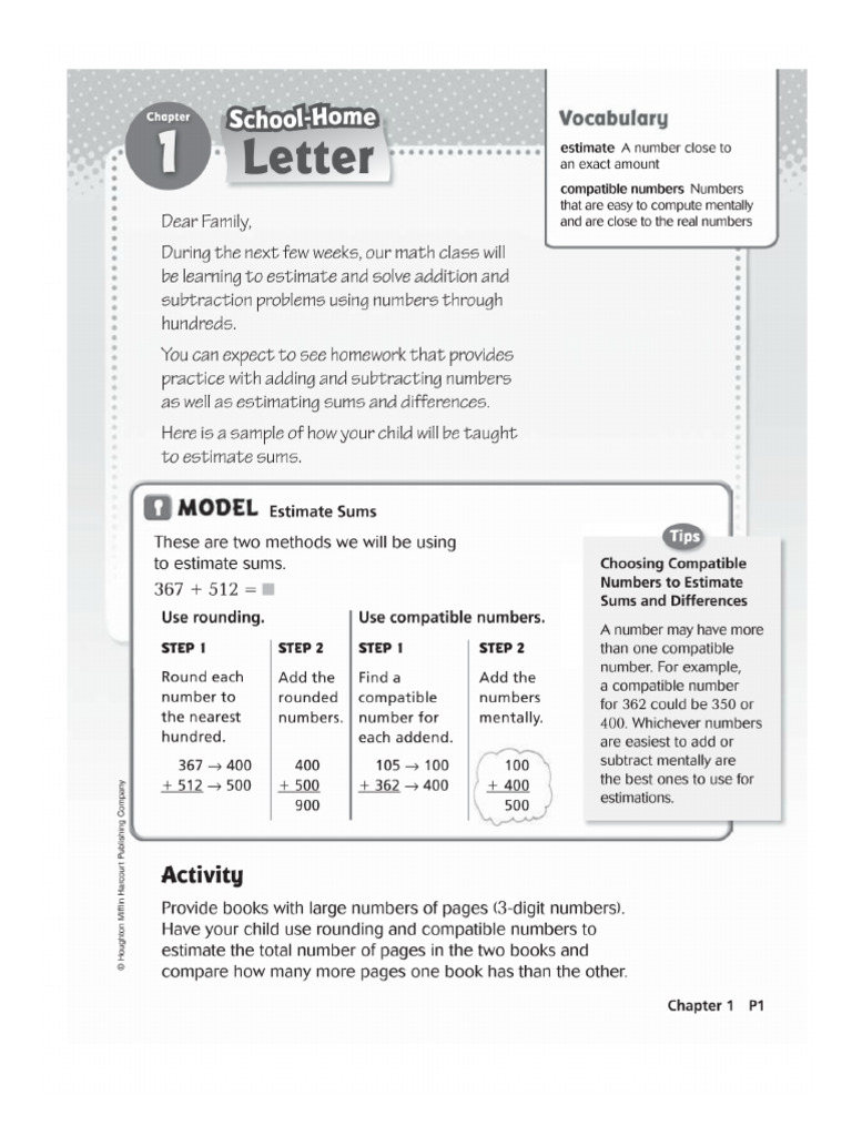 3rd Grade Gomath Unit1 | PDF