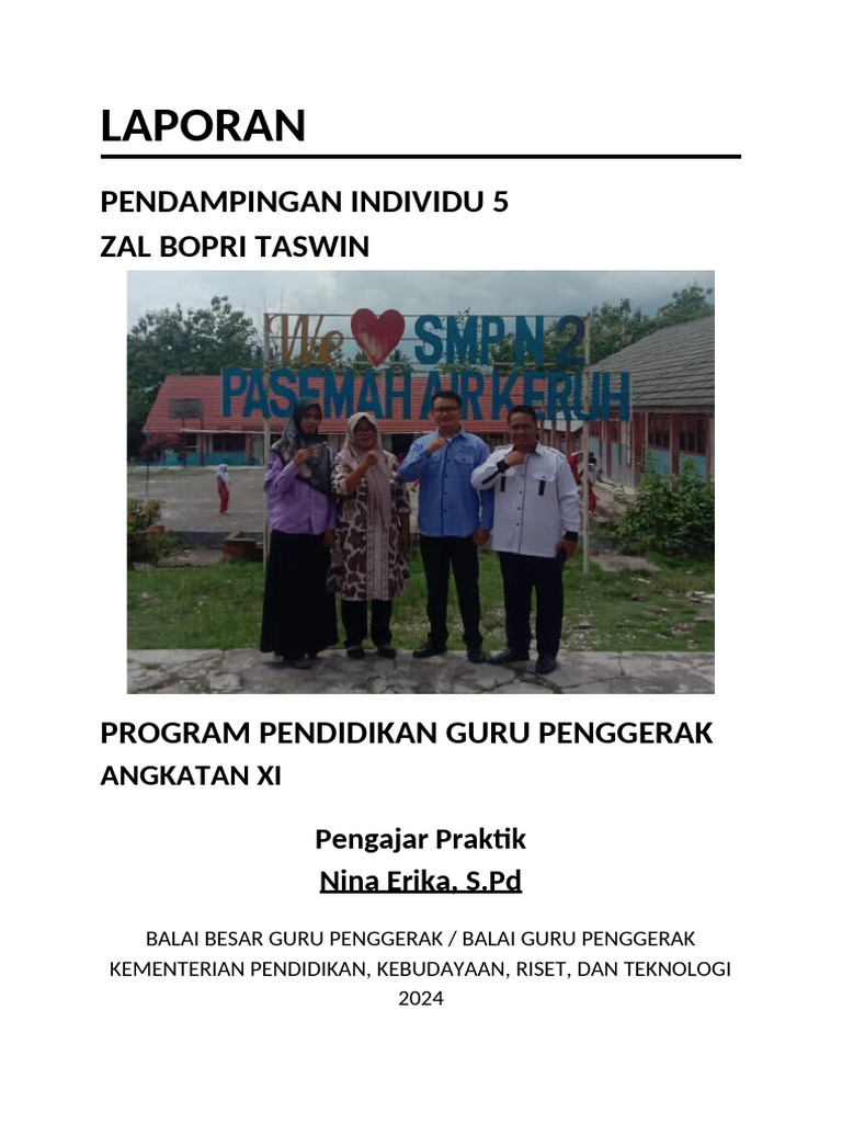 LAPORAN PI 5 Zal | PDF