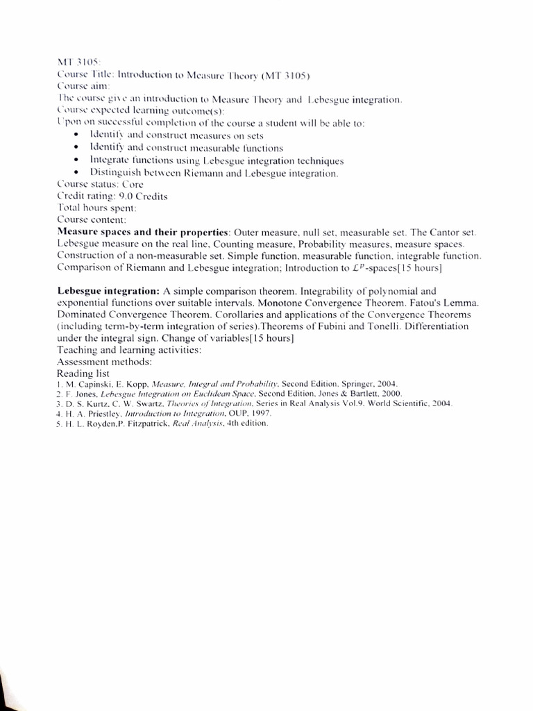 Measure Theory | PDF