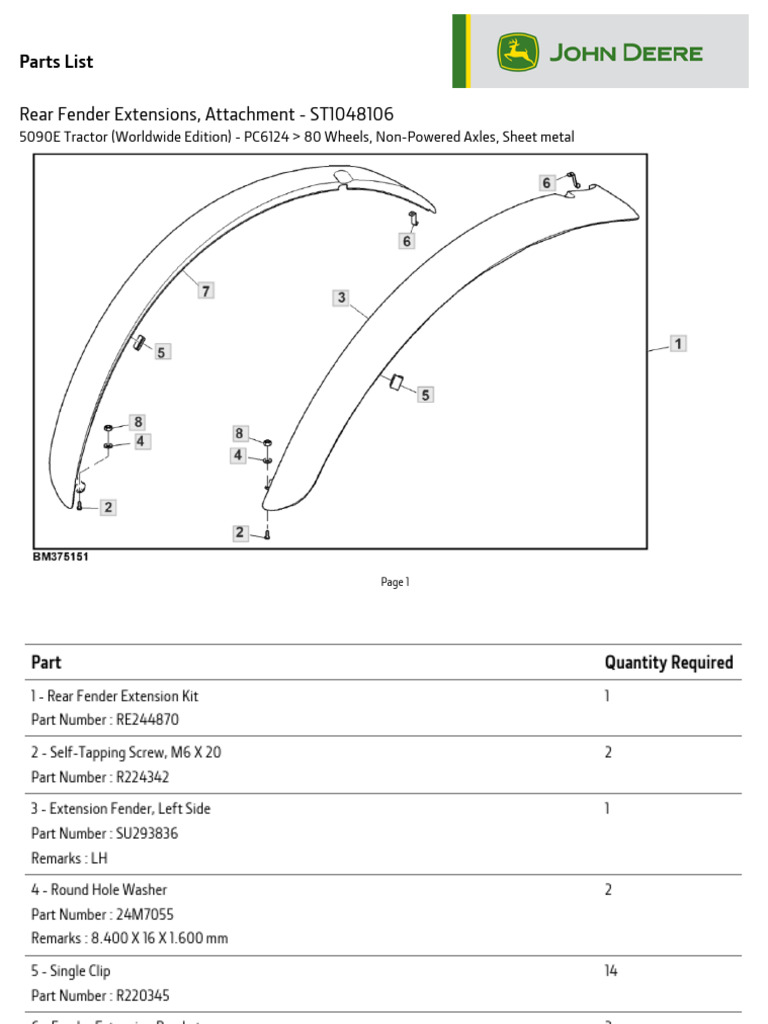Rear Fender Extension | PDF