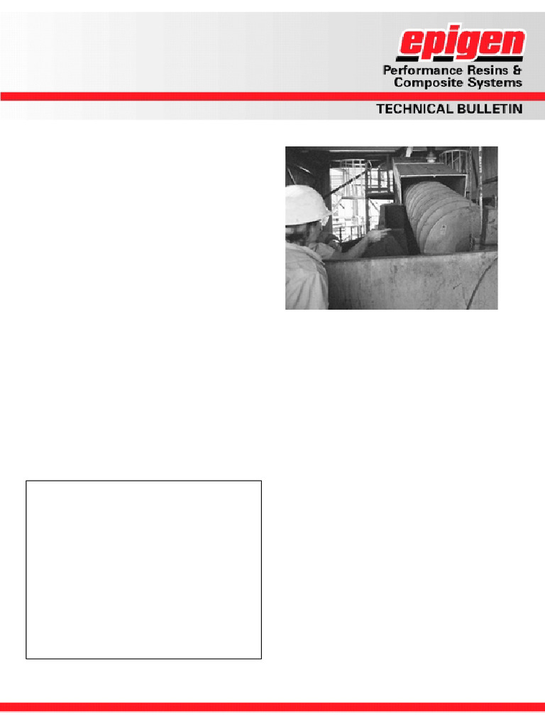 Trowellable Abrasion Resistant Composite Epigen 806: Profile | PDF ...