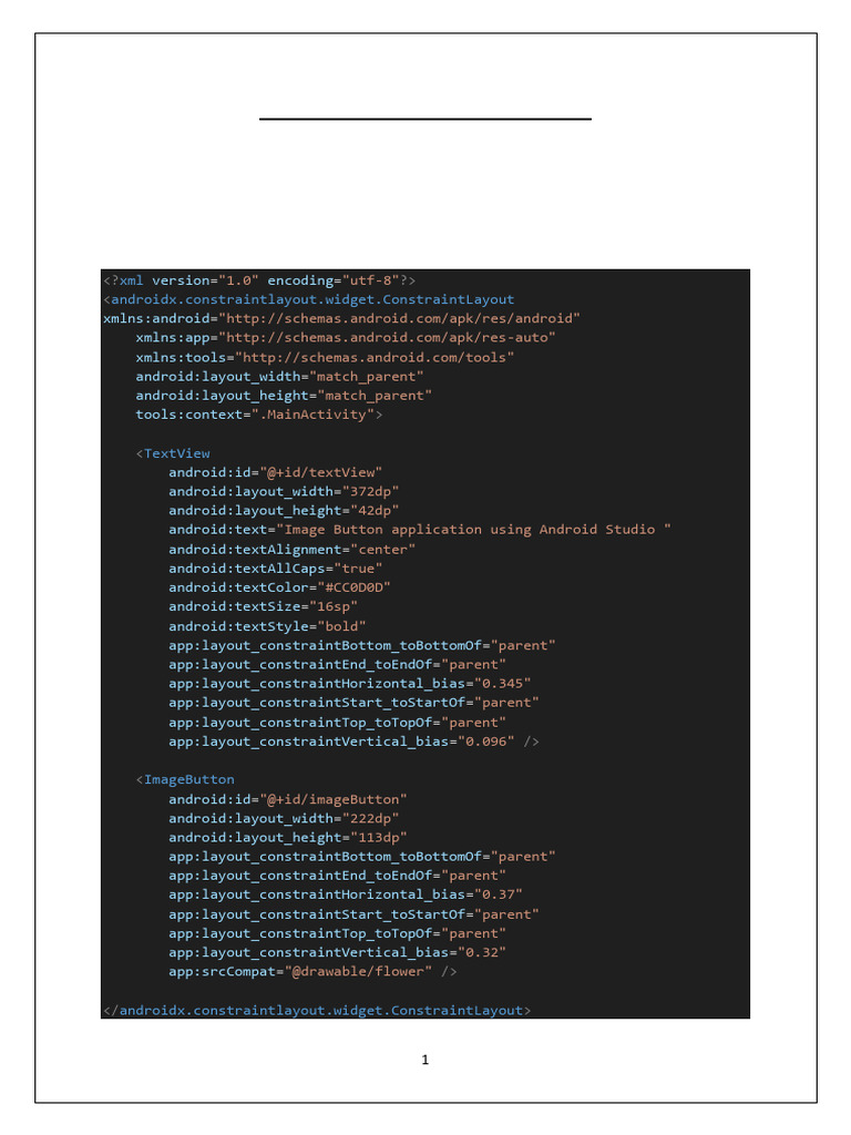MAD Programs 1 To 5 | PDF | Android (Operating System) | Application Software