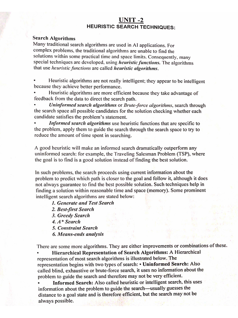 Ai Unit-2 Material | PDF