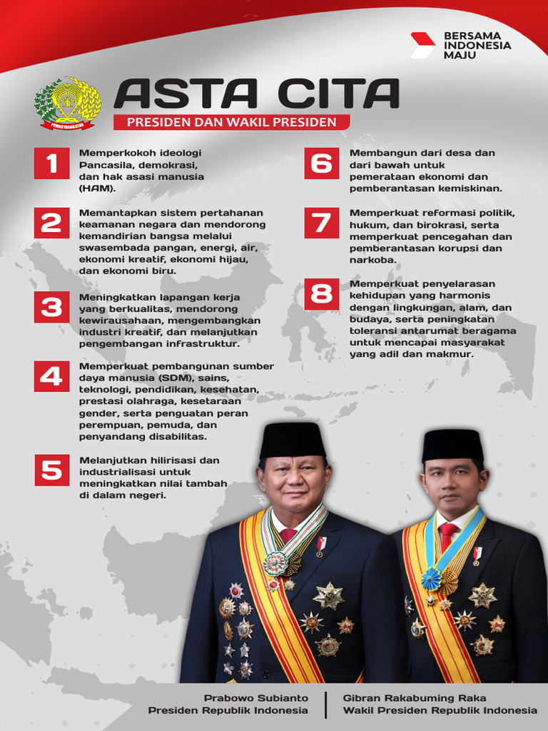 Asta Cita Presiden Dan Wapres - V17-1 | PDF