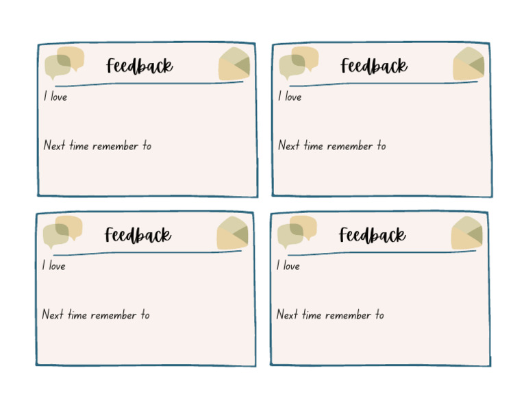 Beige Boho Student Feedback From Teacher PDF | PDF