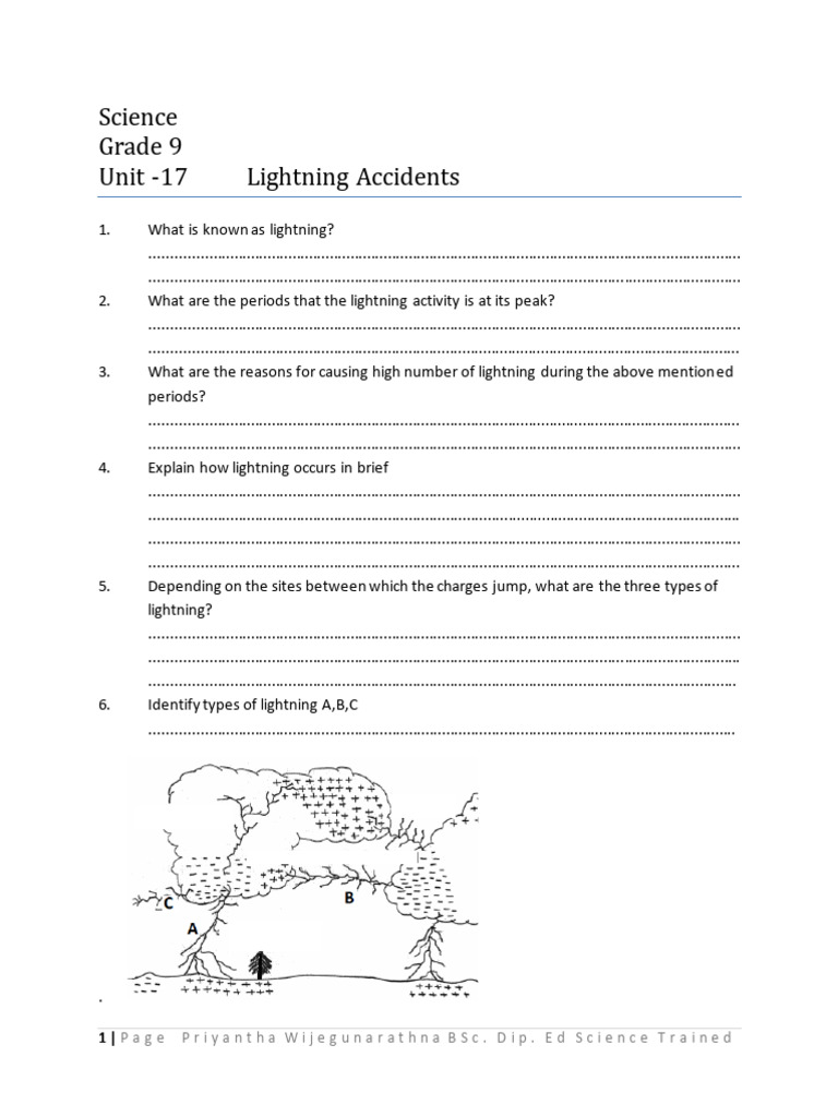 Lightning Grade 9 | PDF | Lightning | Electromagnetism