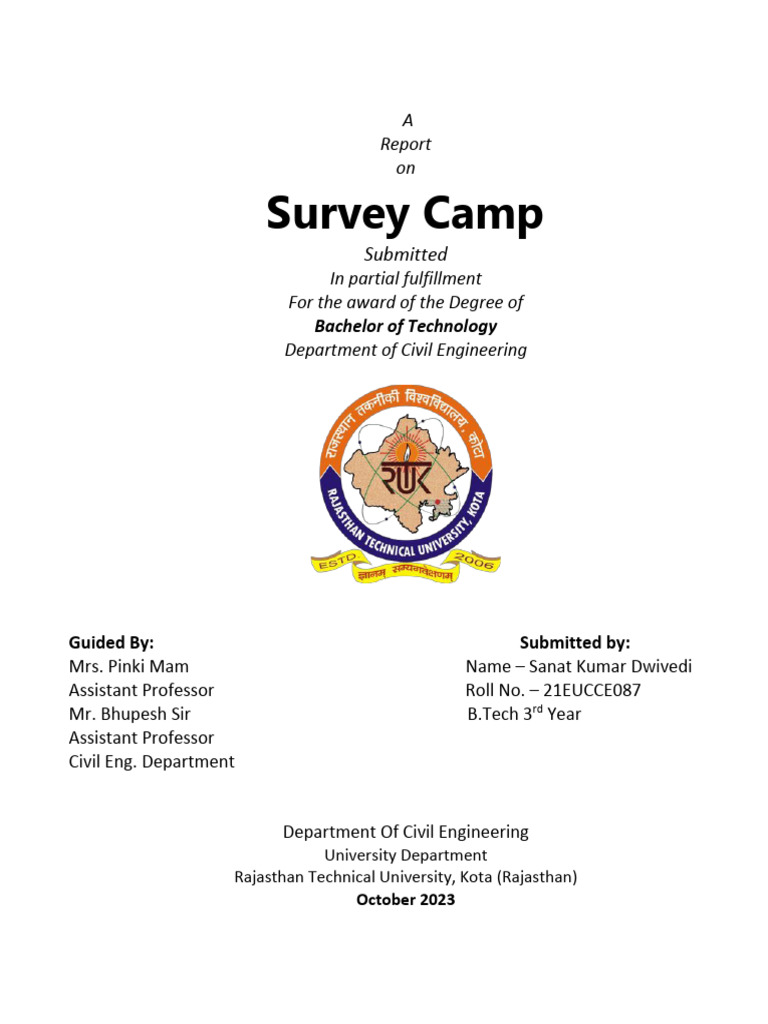 Camp Manual | PDF | Surveying | Contour Line