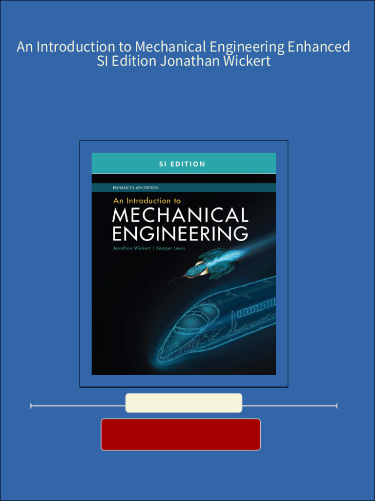 An Introduction To Mechanical Engineering Enhanced SI Edition Jonathan Wickert | PDF | Pascal ...