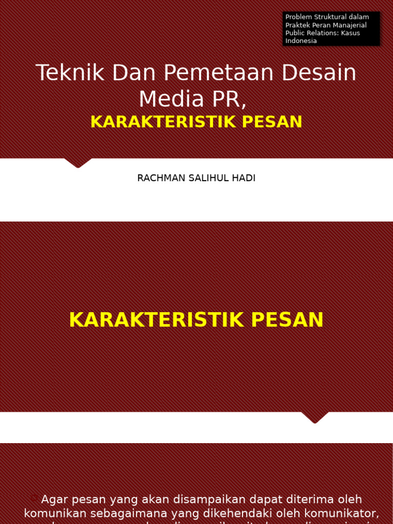 Kuliah 3 Teknik Dasar & Pemetaan Desain Media PR, Teknik Penulisan | PDF