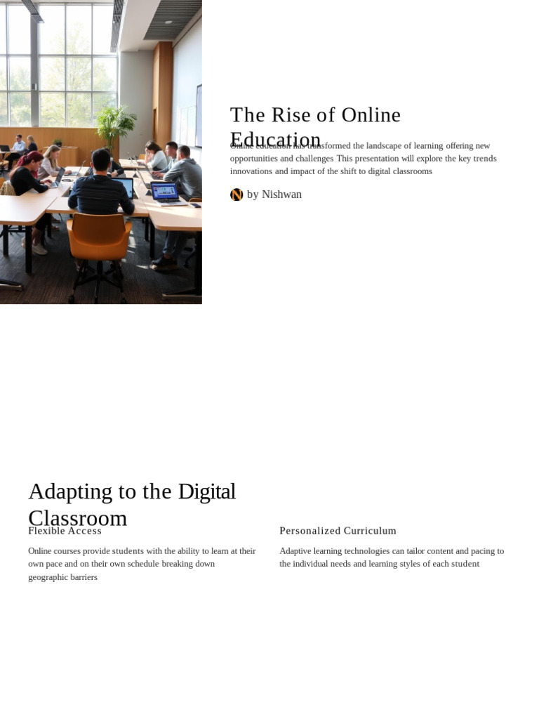The Rise of Online Education | PDF | Educational Technology | Behavior Modification