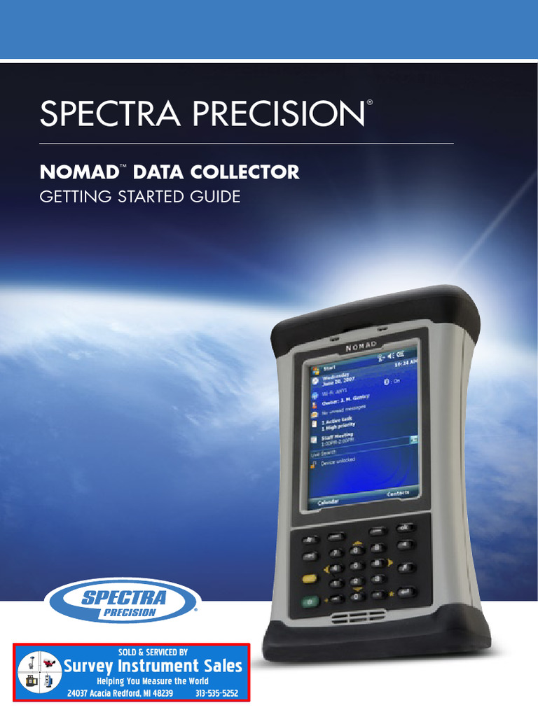 Spectra Precision Nomad Manual | PDF | Barcode | Usb