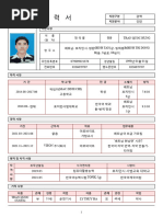 Korean Resume Template | PDF