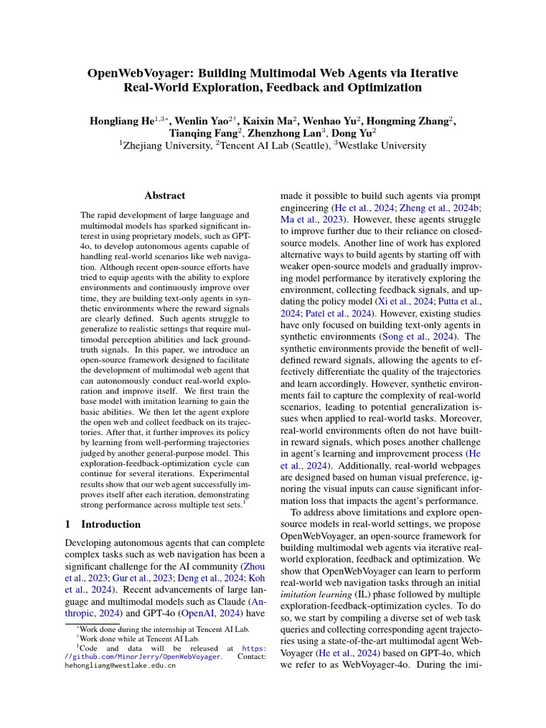 He 等 - 2024 - OpenWebVoyager Building Multimodal Web Agents via Iterative Real-World Exploration ...