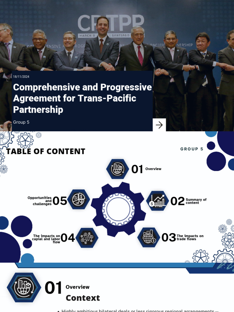 48K01.1 Group5 CPTPP Slide | PDF | Trans Pacific Partnership | Labour Economics