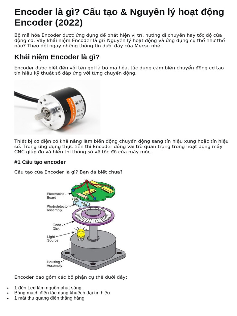 Encoder Là Gì | PDF