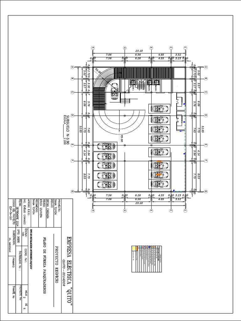 Plano Eléctrico Subsuelo Quito | PDF | Encendiendo