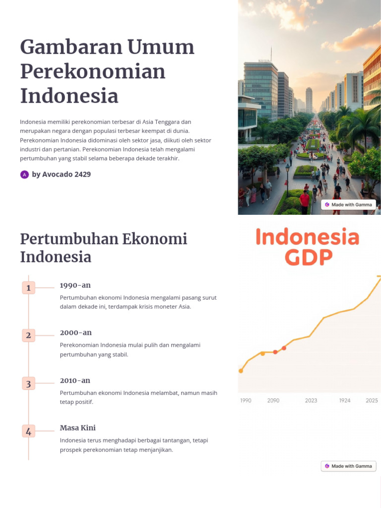 Gambaran Perekonomian Indonesia 2023 | PDF