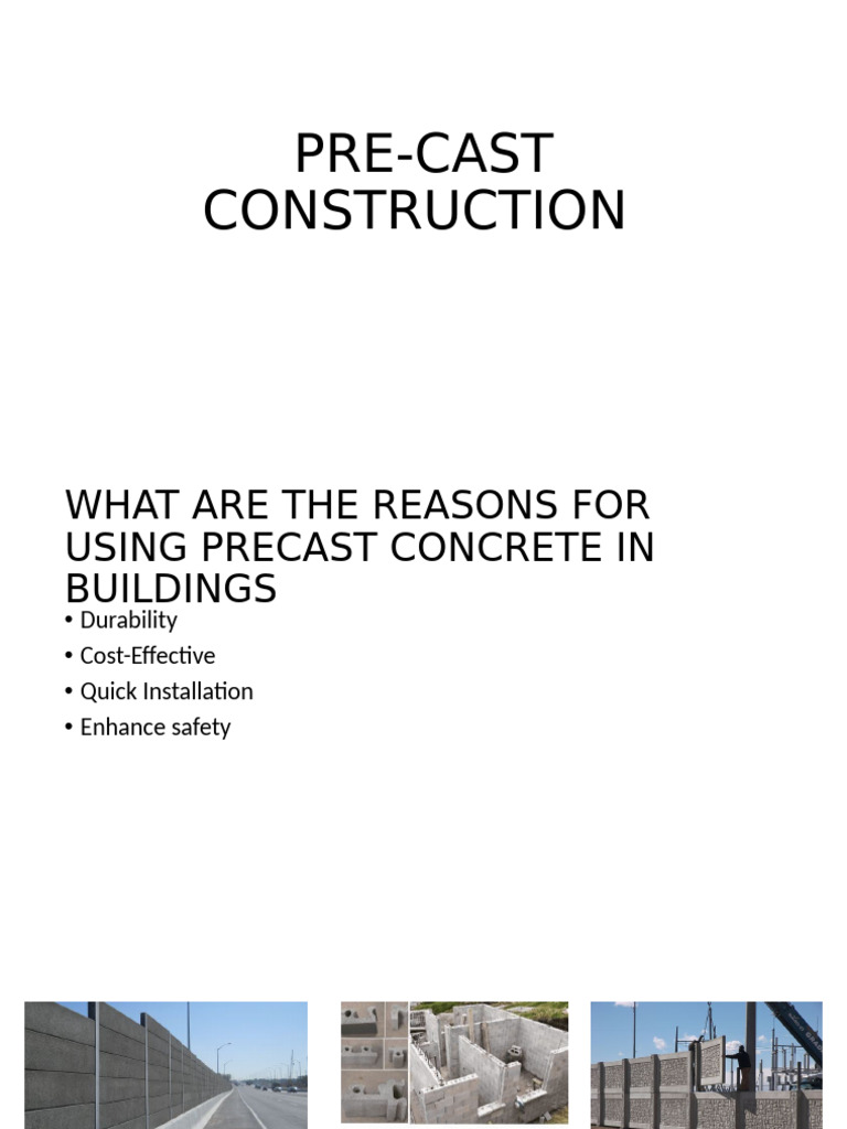 Pre-Cast Construction | PDF | Precast Concrete | Beam (Structure)