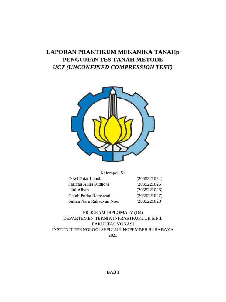 Uct (Unconfined Compression Test | PDF