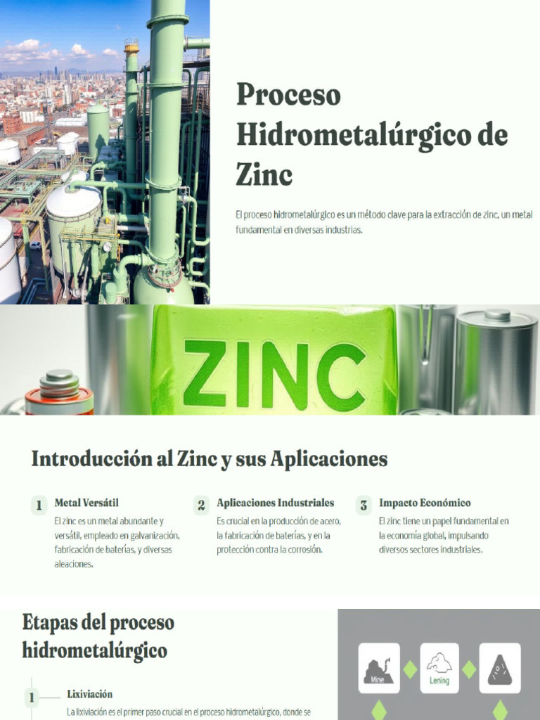 Proceso Hidrometalurgico de Zinc | PDF