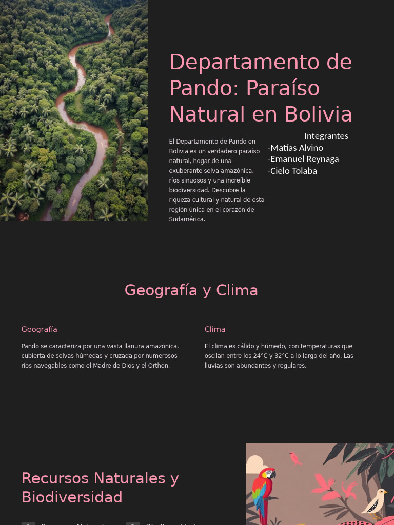 Departamento de Pando Paraiso Natural en Bolivia | PDF | Ropa | Carnaval