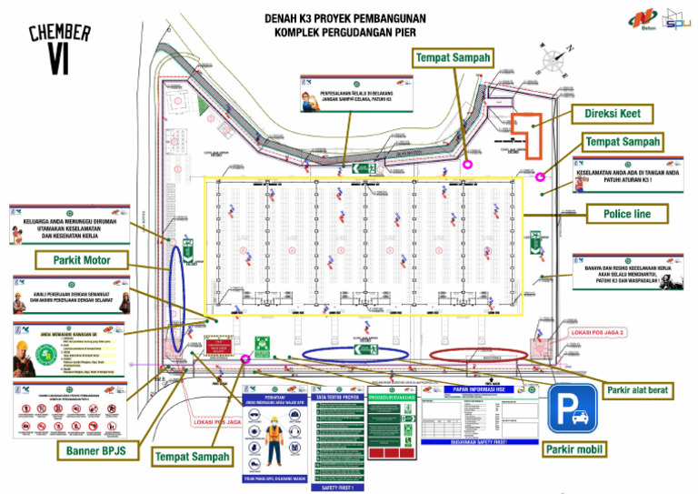 Denah K3 Proyek PIER - Compressed | PDF