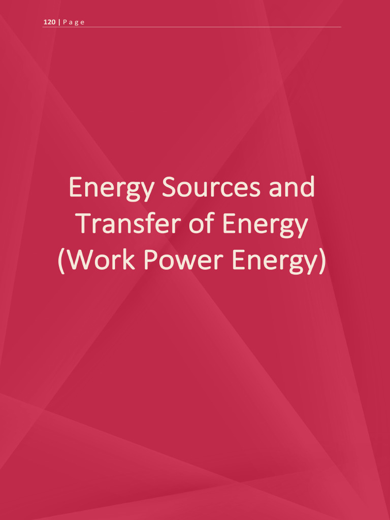 Chapter 8 - Work Power Energy | PDF