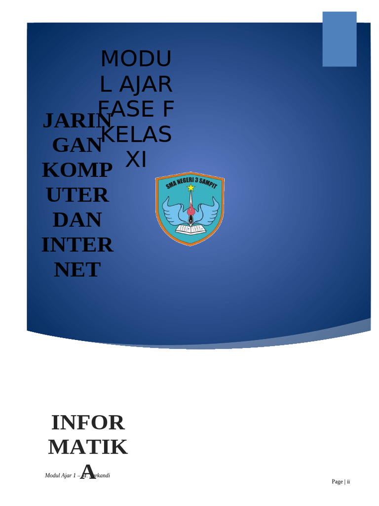 Modul Ajar Informatika - Modul Ajar JKI - Fase F | PDF