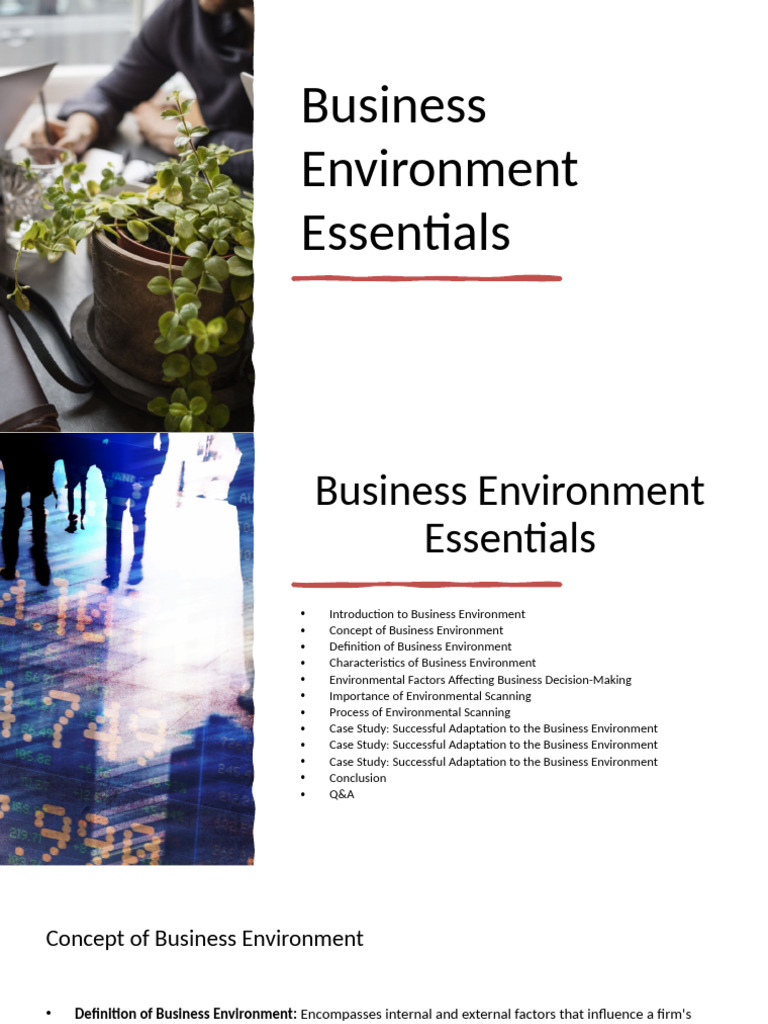 Business Environment Essentials Overview | PDF | Business Economics ...