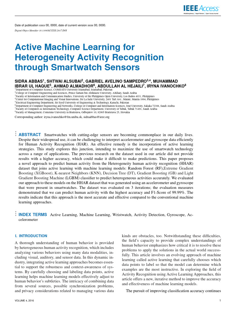 Active Machine Learning For Heterogeneity Activity | PDF | Machine ...