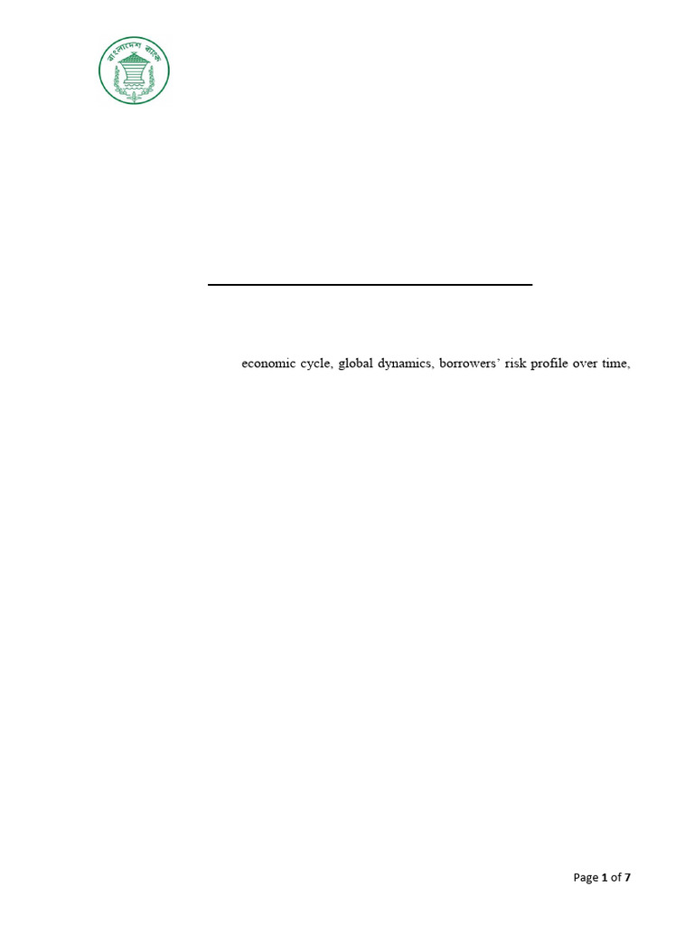 Loan Classification Master Circular | PDF | Credit | Finance & Money ...