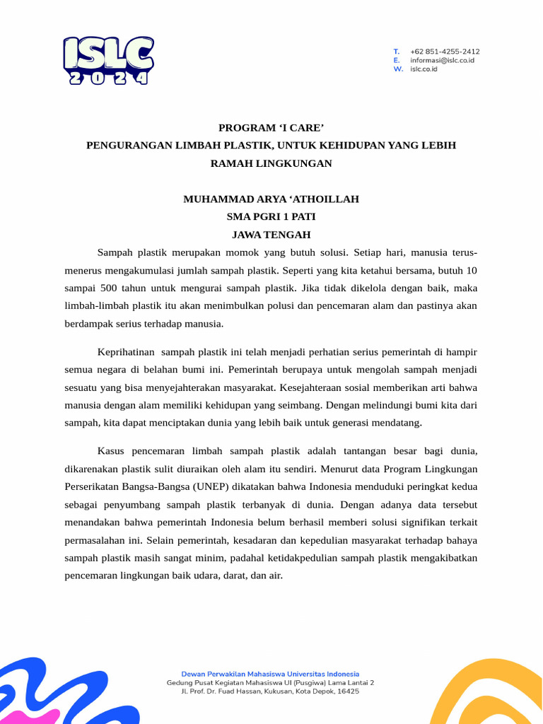 Muhammad Arya' Athoillah-Sma Pgri 1 Pati - Edit | PDF