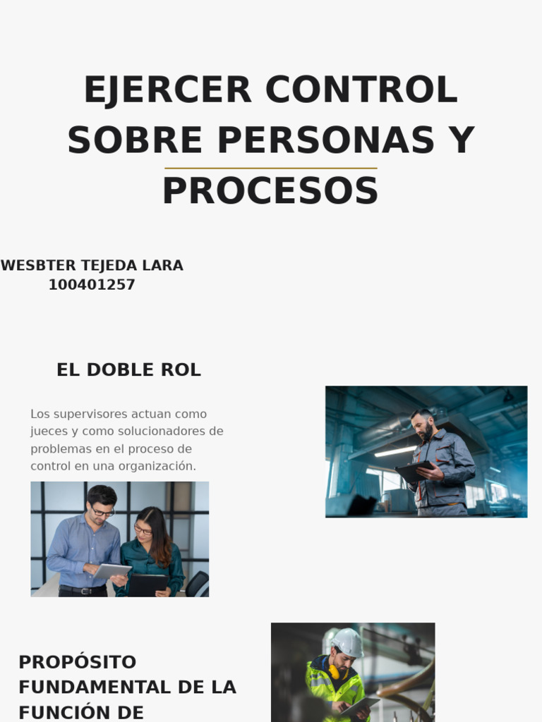 Supervisión y Control Efectivo | PDF | Planificación | Calidad (comercial)