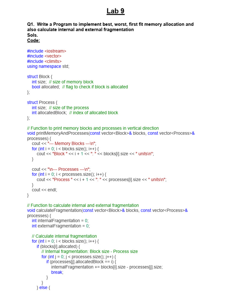 OS_Week9 | PDF | C++ | Computer Programming