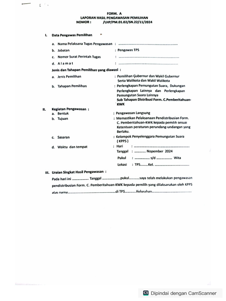 LHP Distribusi C Pemberitahuan | PDF