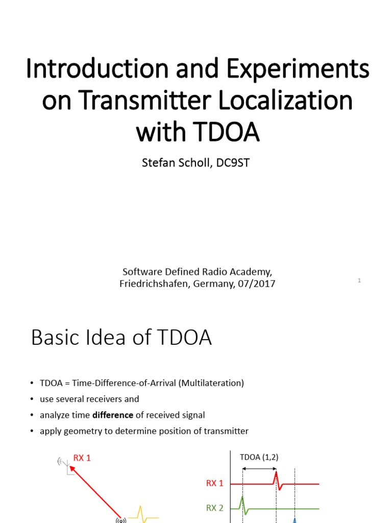 Introduction and Experiments On Transmitter Localization With TDOA | PDF | Frequency Modulation ...