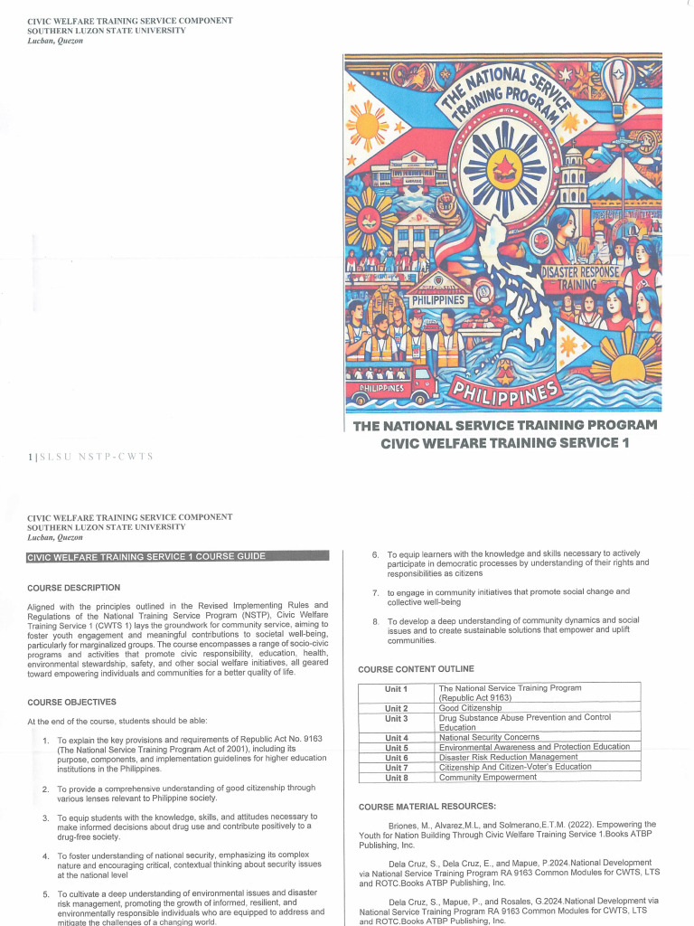 Nstp-Cwts First Sem | PDF