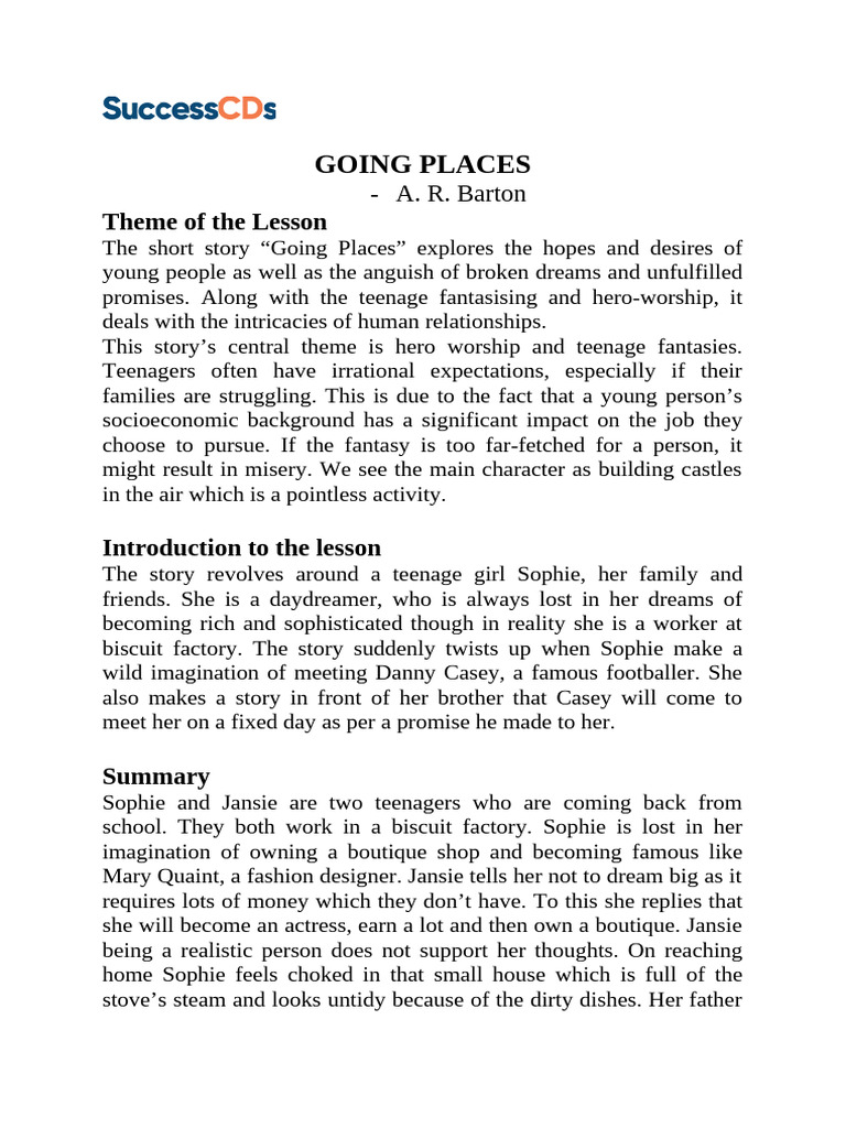 GOING PLACES | PDF