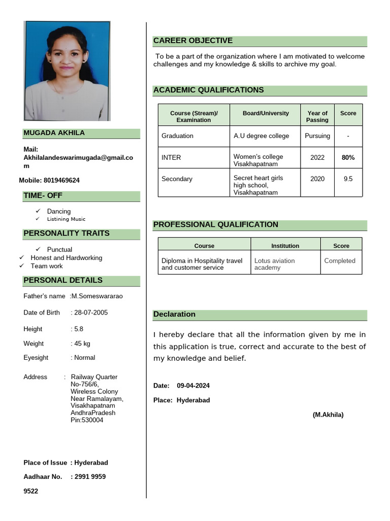 Akhila Resume | PDF