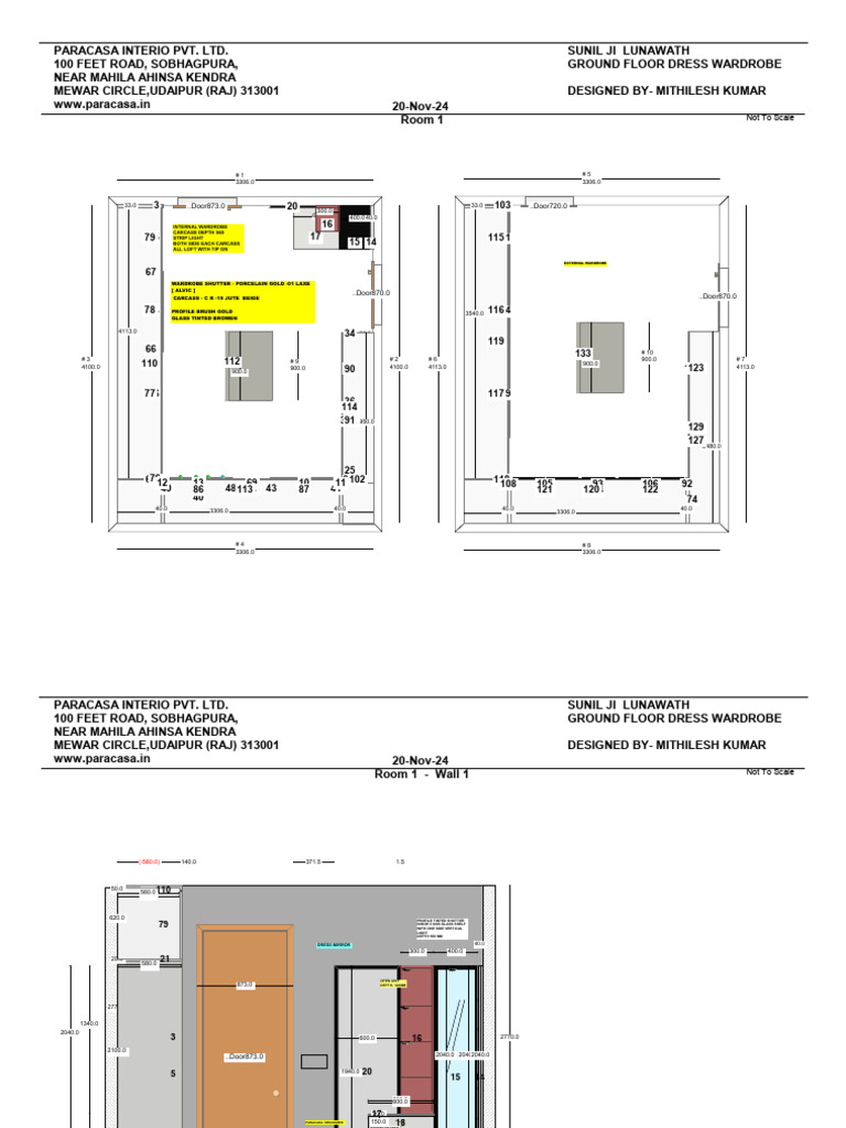 SUNIL JI - DRESS WARDROBE - Job FINAL 2D | PDF | Interior Design | Home