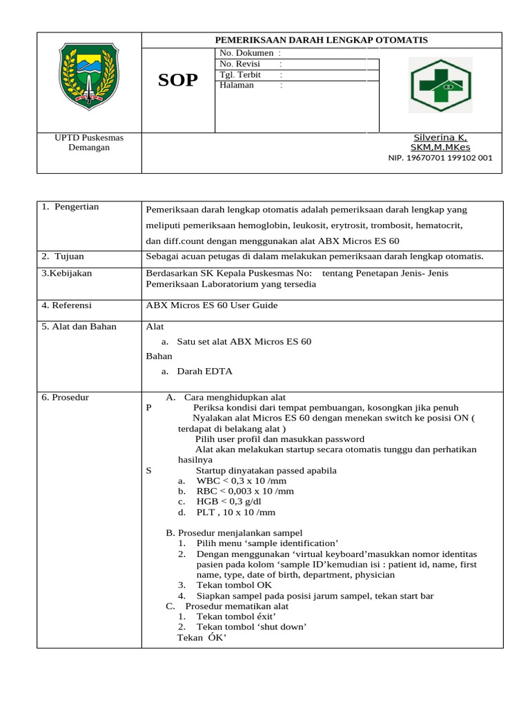 Sop Abx Micros Es 60 | PDF