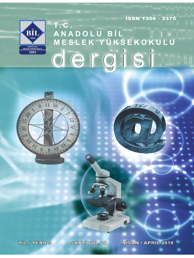 ANADOLU BIL MYO DERGISI Bilimseldergi18 | PDF