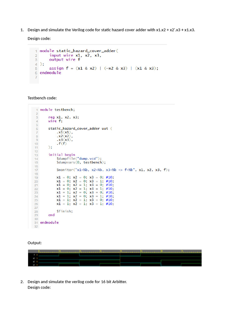 Digital Ic Assignment | PDF