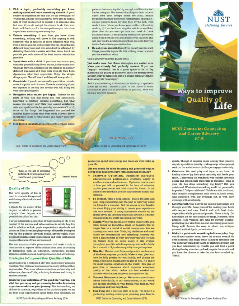 Way of Improve Quality of Life | PDF