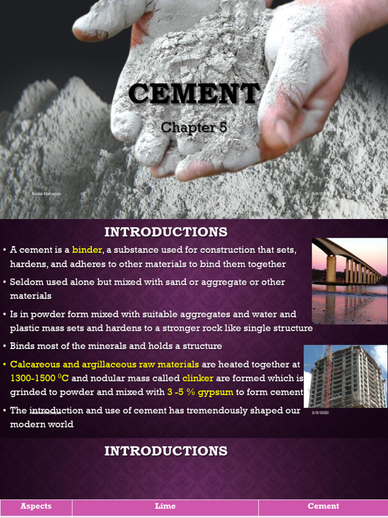 Copy_of_5_Cement | PDF | Cement | Concrete