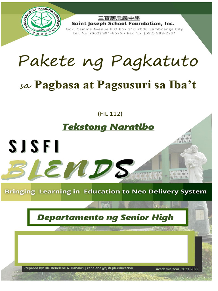 Filipino 112 Week 3 | PDF