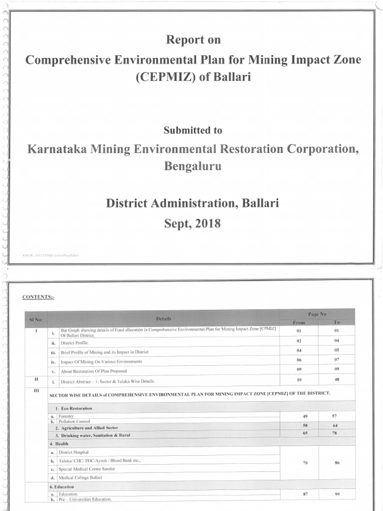 Cepmiz of Bellari District | PDF